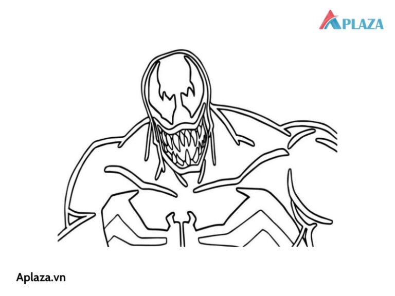 Bộ tranh tô màu Venom mới lạ, độc đáo nhất cho bé tập tô