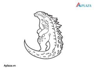 Tải bộ tranh tô màu Godzilla đẹp nhất cho trẻ mầm non