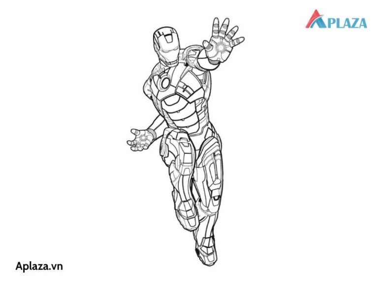 Tải bộ tranh tô màu người sắt Iron Man đẹp nhất dành tặng bé