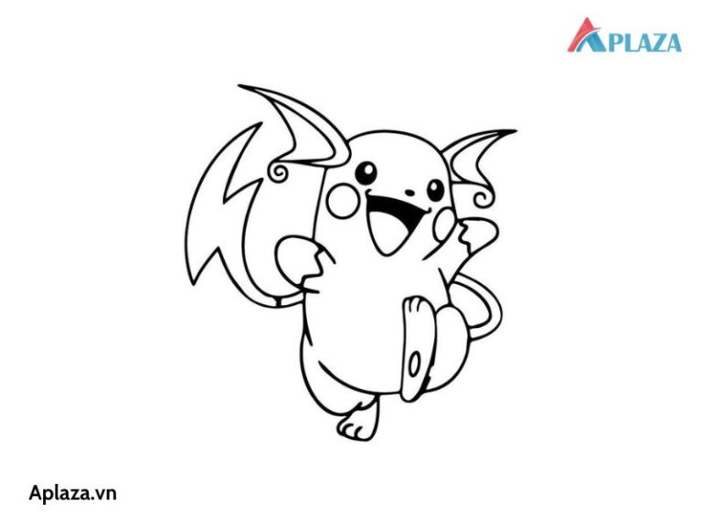 Những mẫu tranh tô màu Pikachu siêu cấp đáng yêu cho bé